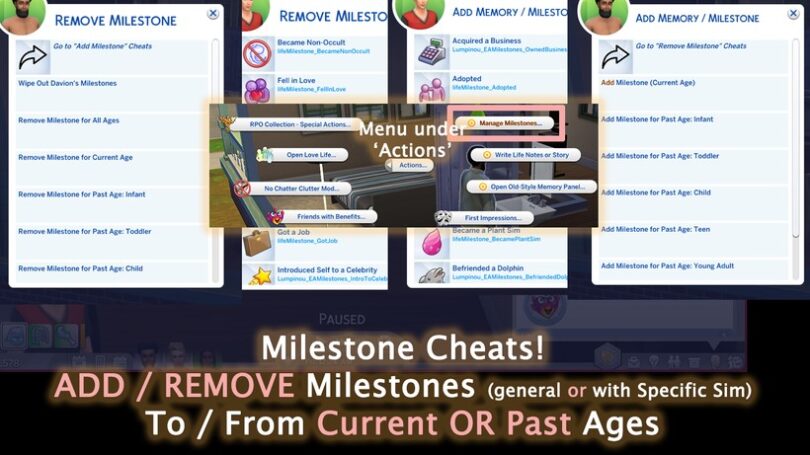 The Sims 4 Milestone Cheats (With All Pack Milestones)