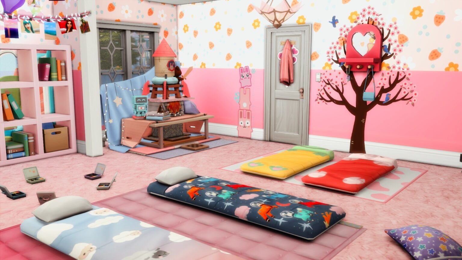Creating a Perfect Sims 4 Slumber Party Bedroom!