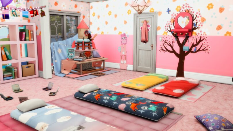 Creating a Perfect Sims 4 Slumber Party Bedroom!