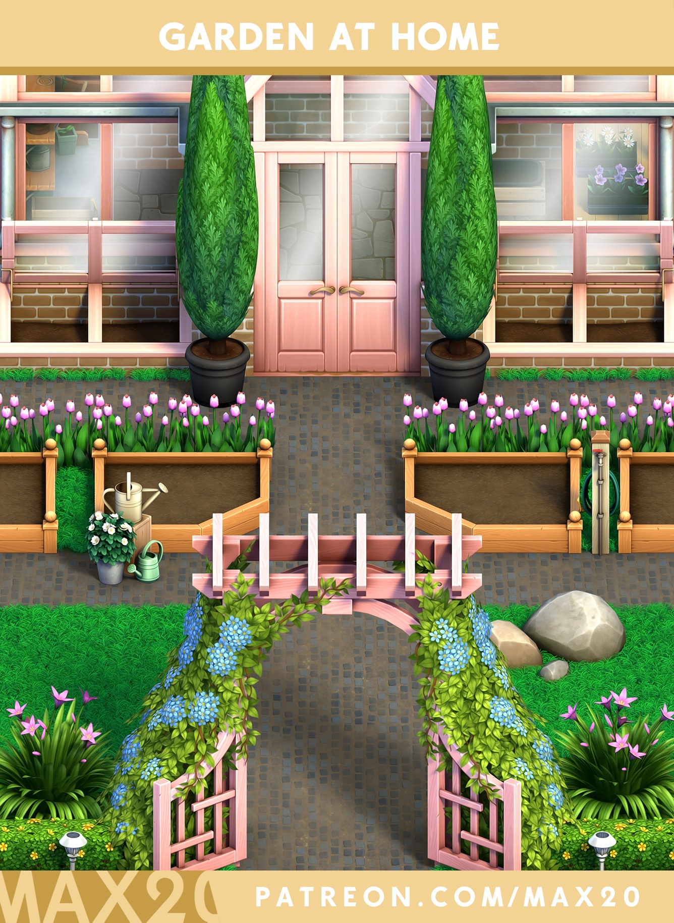 The Sims 4 Garden CC Pack: Garden at Home Overview