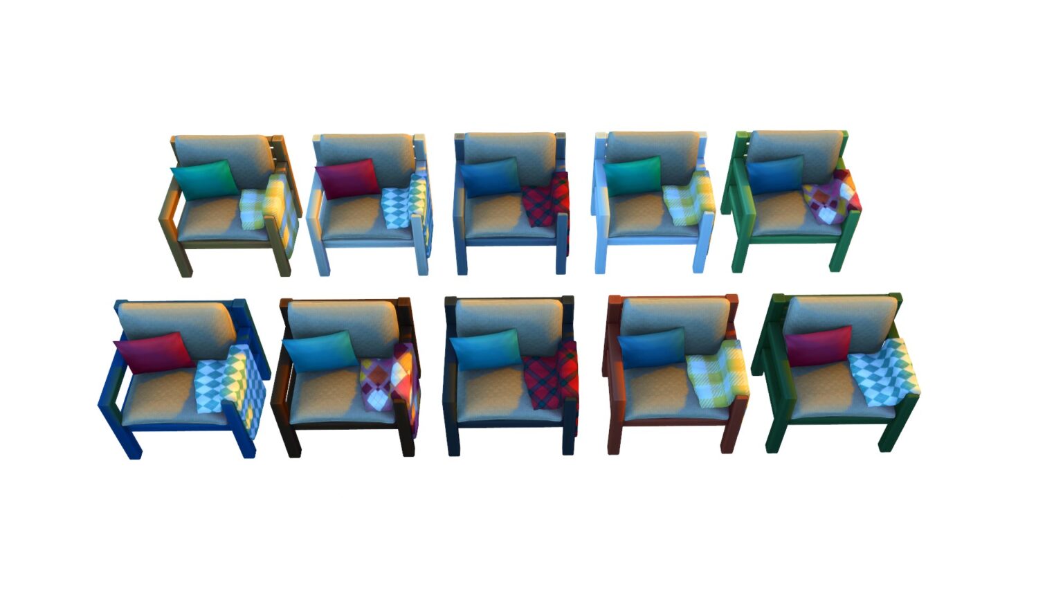 The Sims 4 Living Room CC Overview: SixamCC x OshinSims
