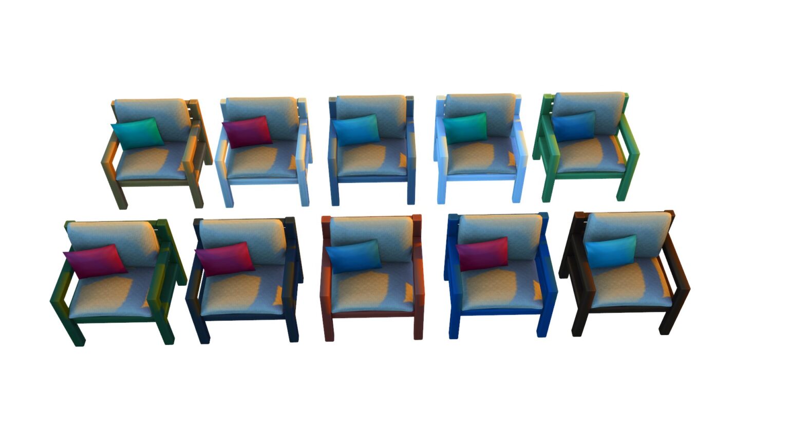 The Sims 4 Living Room CC Overview: SixamCC x OshinSims
