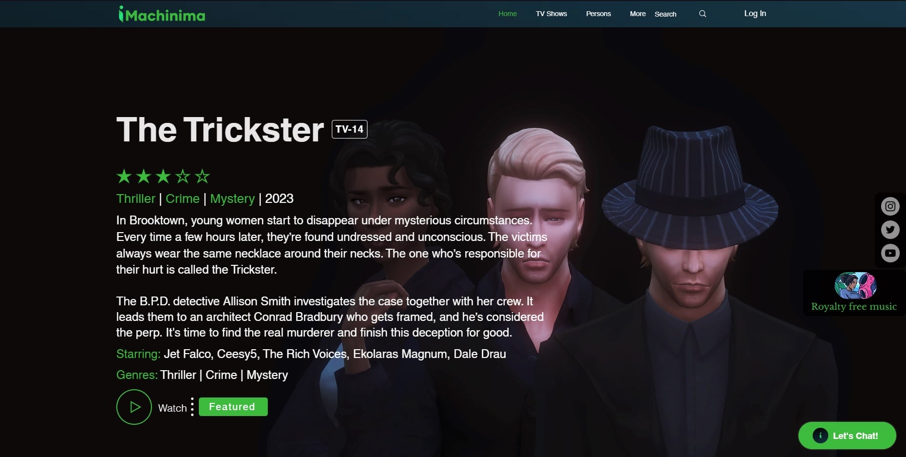Streaming Platform for Sims Machinima: All about iMachinima