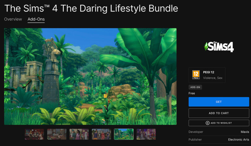 The Sims 4 Daring Lifestyle FREE Bundle: Out Now on Epic