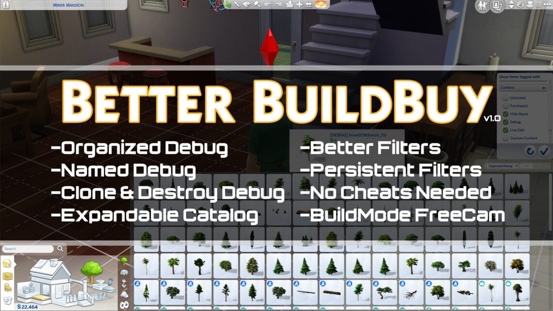 The Sims 4 Better Build Mod Features Walkthrough
