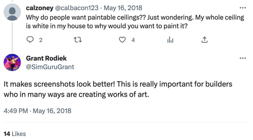 The Sims 4 Customizable Ceilings feature is likely coming!