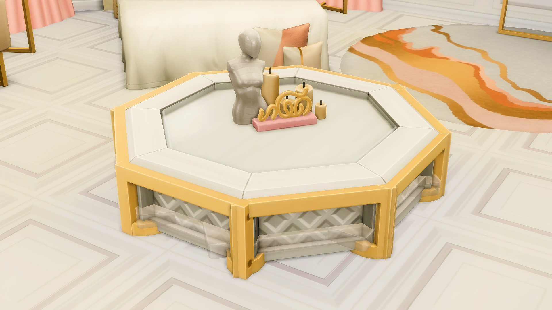 Glam Up Your Basic Coffee Table with the Sims 4 Modern Luxe Kit