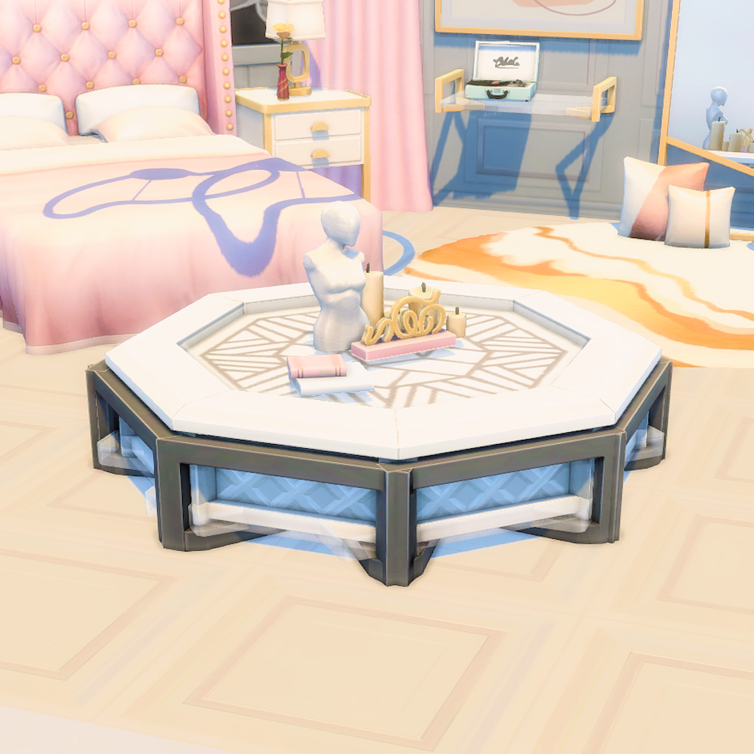 Glam Up Your Basic Coffee Table with the Sims 4 Modern Luxe Kit