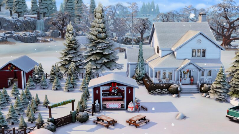 The Best Sims 4 Christmas Tree Farm Builds on the Gallery!