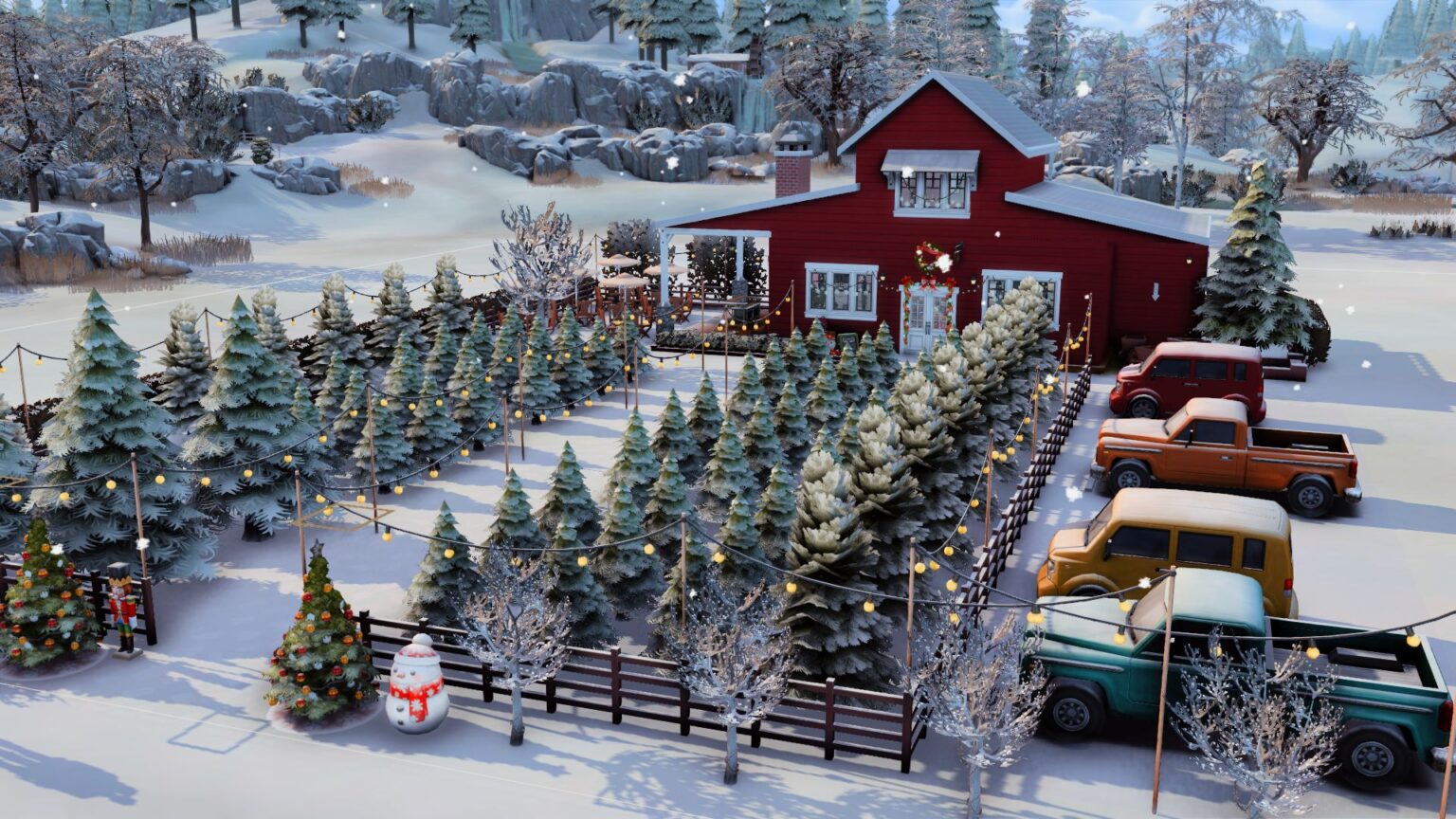 The Best Sims 4 Christmas Tree Farm Builds on the Gallery!