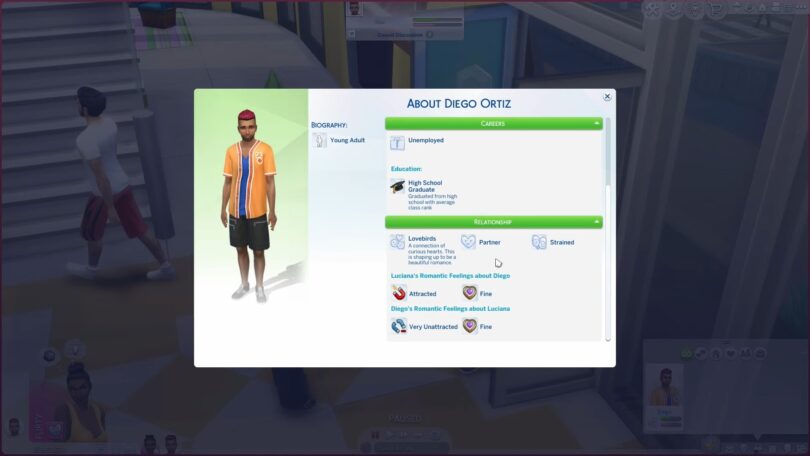 The Sims 4 Lovestruck: Romance Dynamic and Attraction Explained