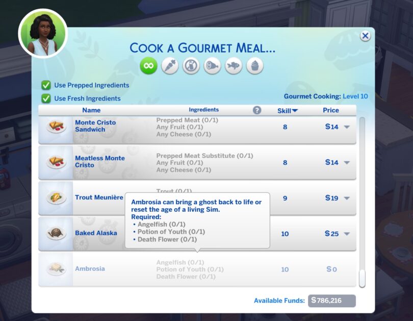 The Sims 4 Ambrosia Guide: Recipe to New Life
