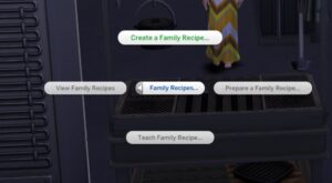 The Sims 4 Family Recipe System Explained