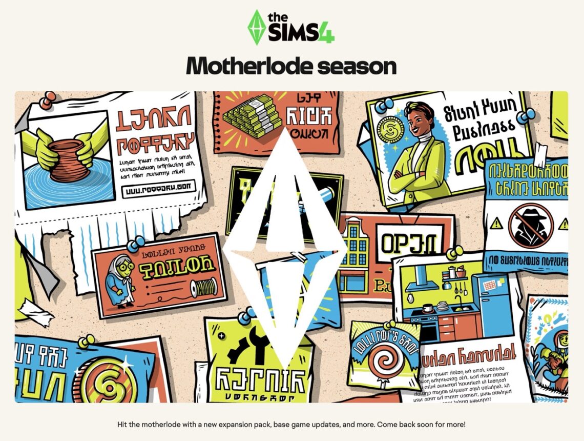 The Sims 4 Motherlode Season: New DLC Roadmap