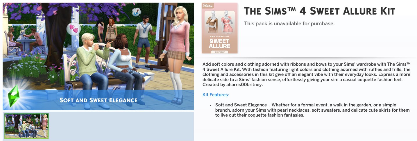 The Sims 4 Creator Kits Leak: Sleek Bathroom and Sweet Allure