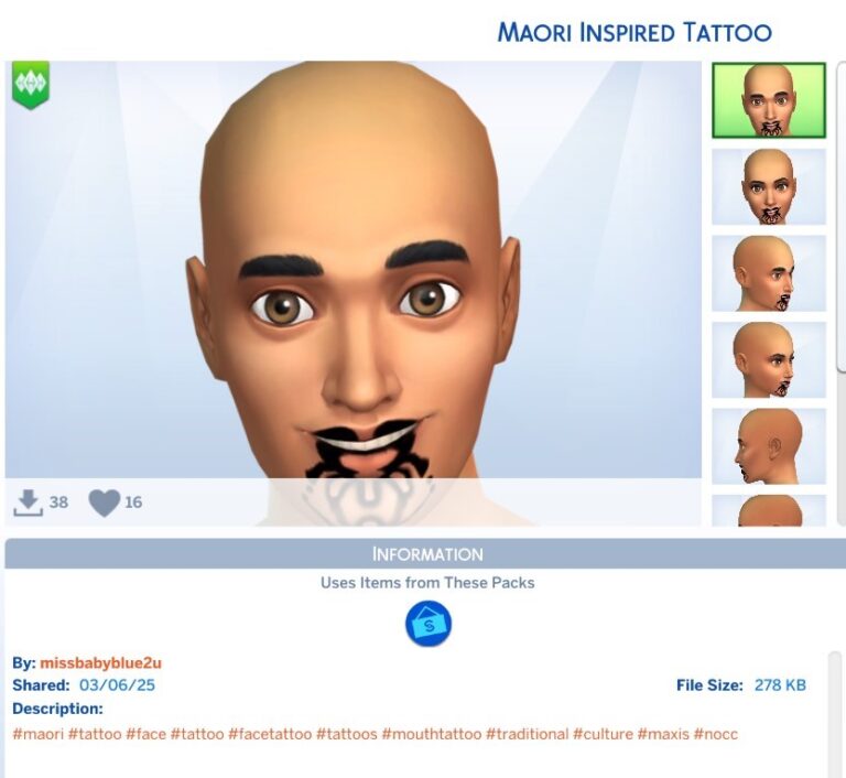 The Sims 4 Custom Tattoo Spotlight: Creativity at its Finest!