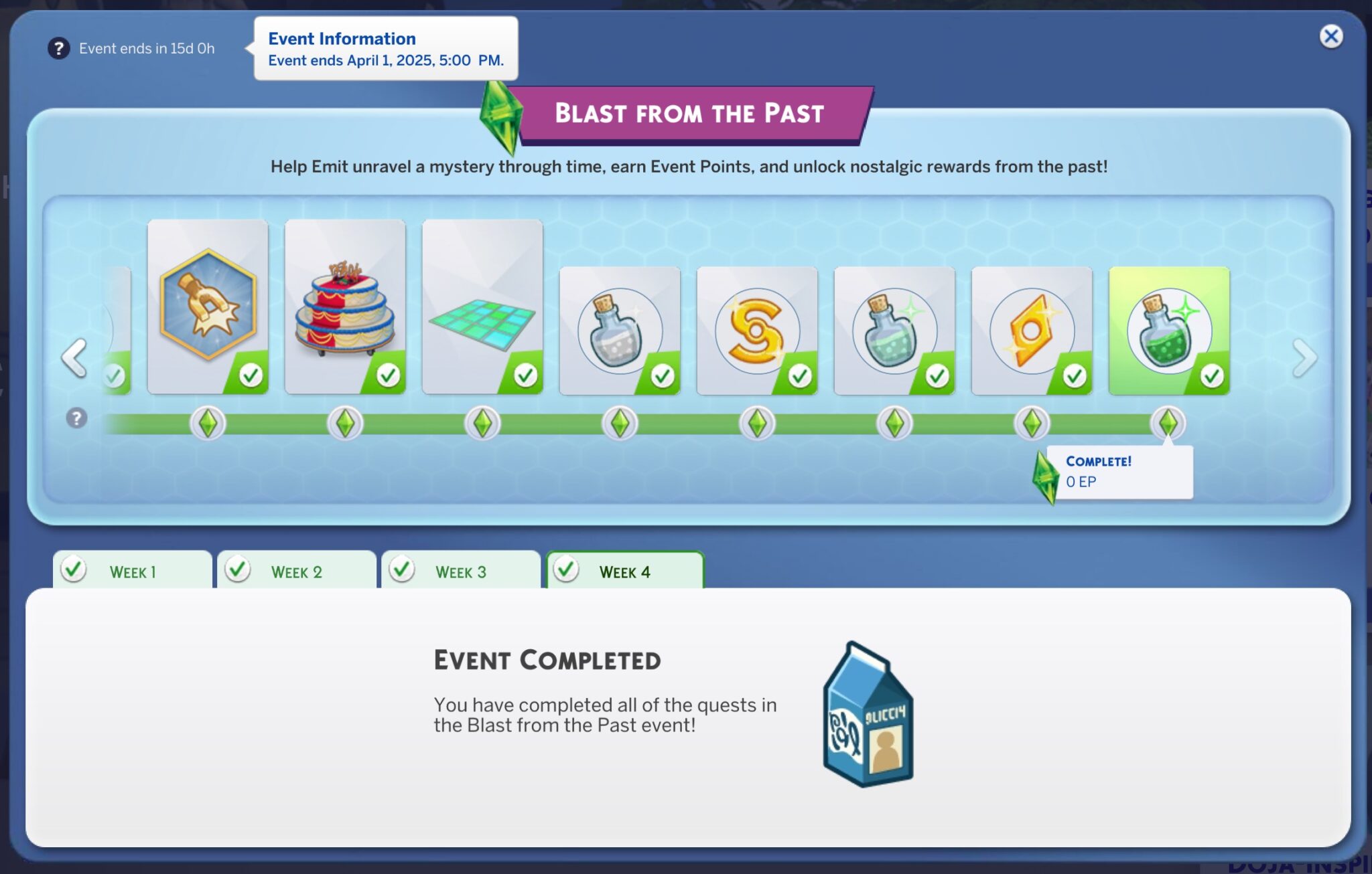 The Sims 4 Blast From The Past Event Has Been Extended
