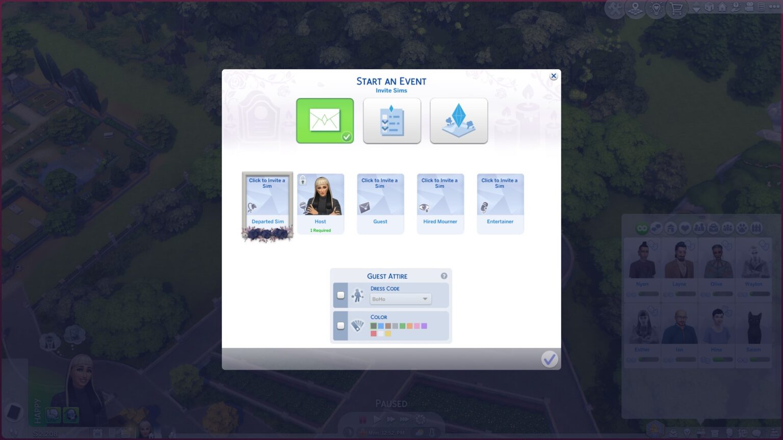 How to Create a Funeral in The Sims 4 Life and Death