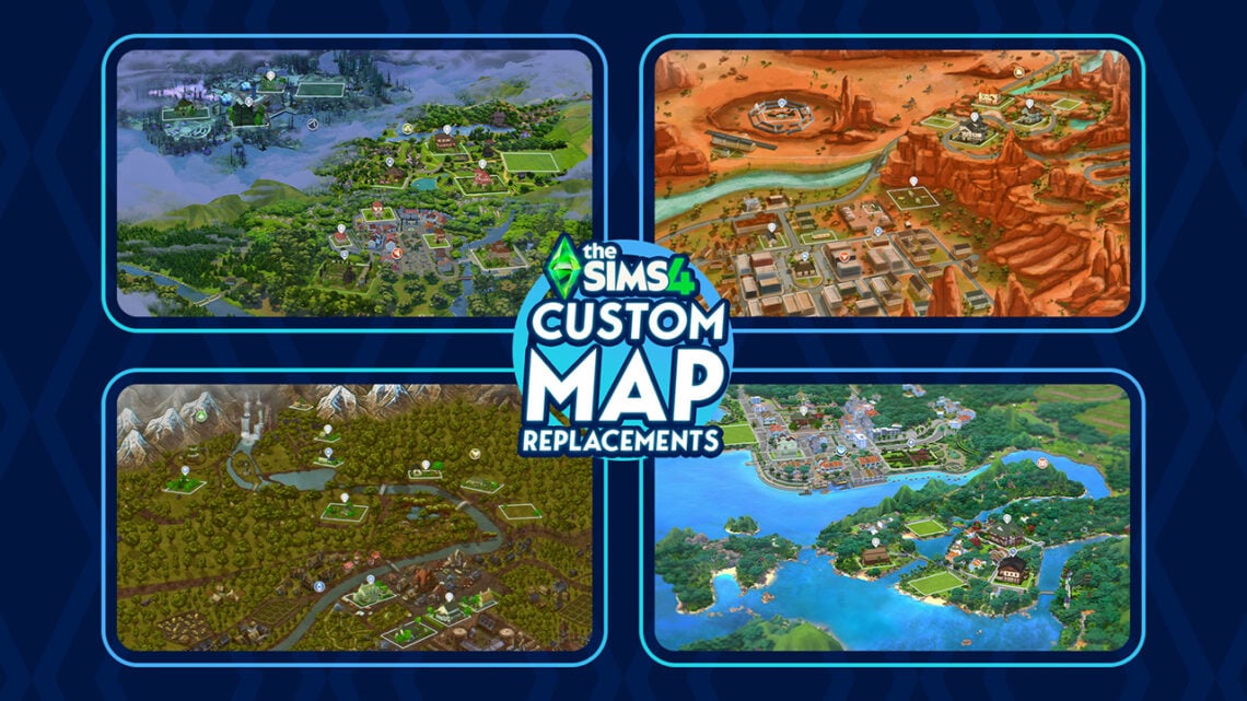 60+ Amazing Sims 4 Custom Map Replacements for 2025!