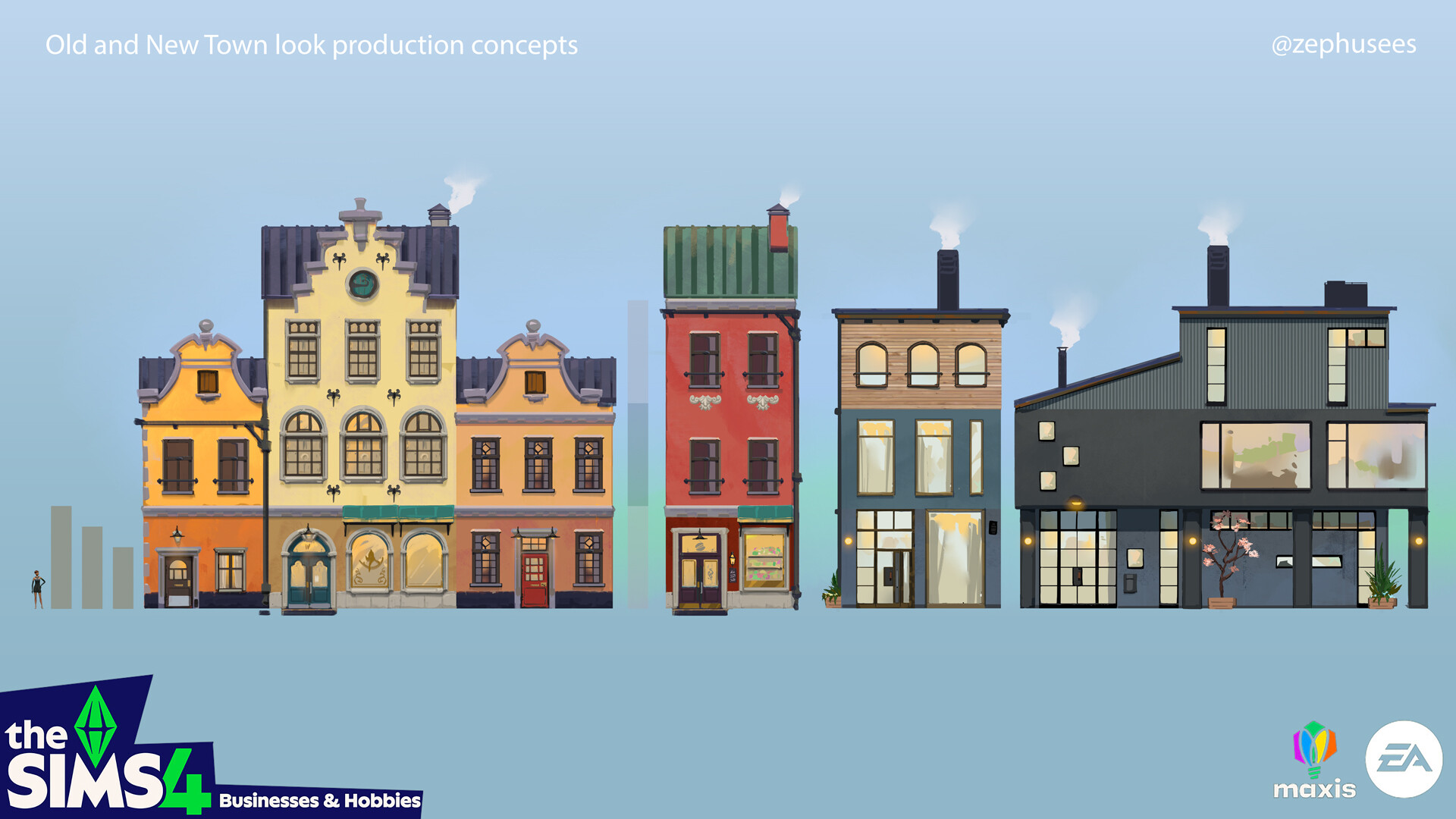 See the Official Concept Art for The Sims 4 Businesses & Hobbies
