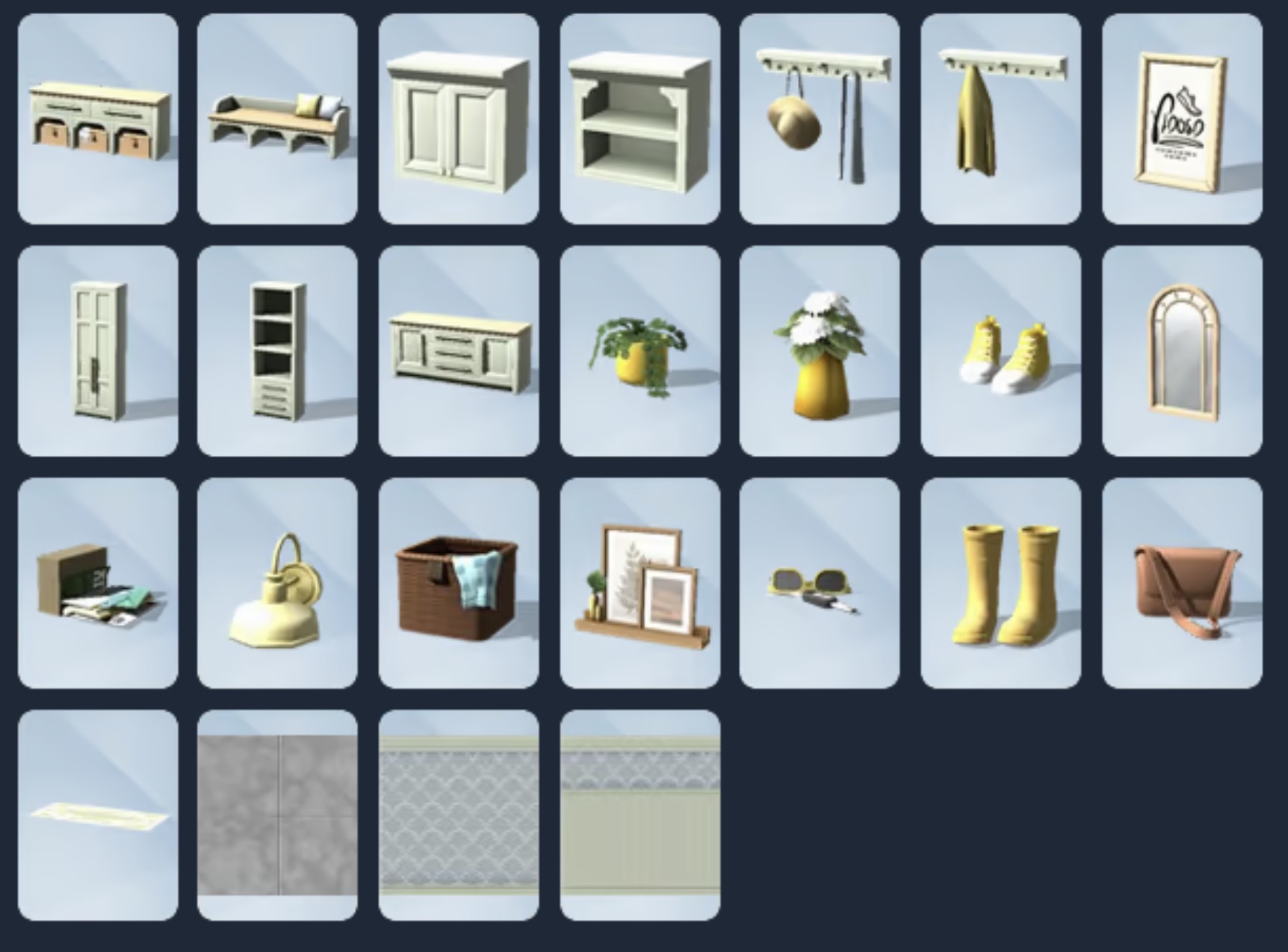 The Sims 4 Creator Kits Out Now: Essential Glam and Grange Mudroom