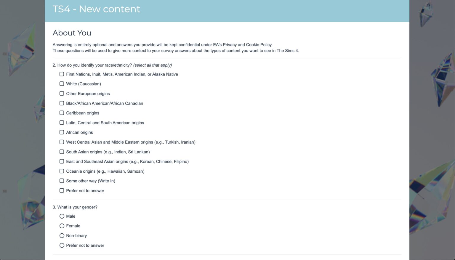 Another Sims 4 Player Survey Has Surfaced
