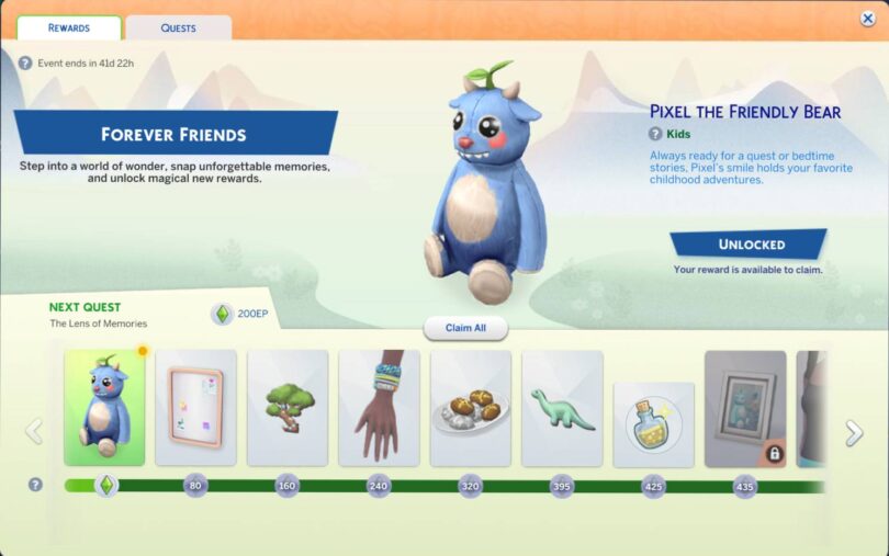 The Sims 4 Forever Friends Event Week 1: Guide and Rewards