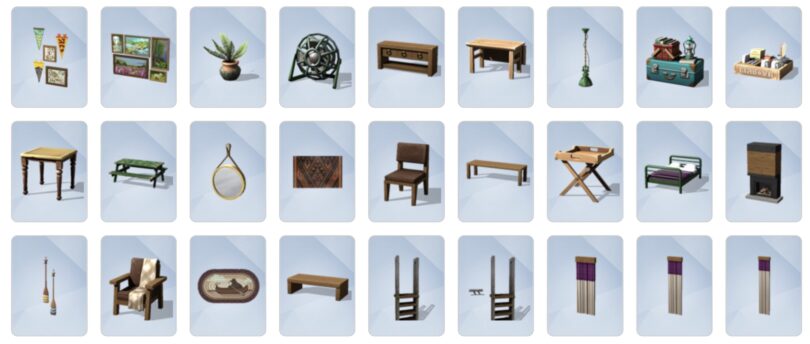 The Sims 4 Adventure Awaits Items: CAS and Build Catalogue Revealed