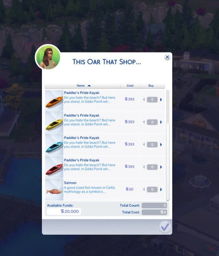 The Sims 4 Kayaking Guide from The Adventure Awaits EP