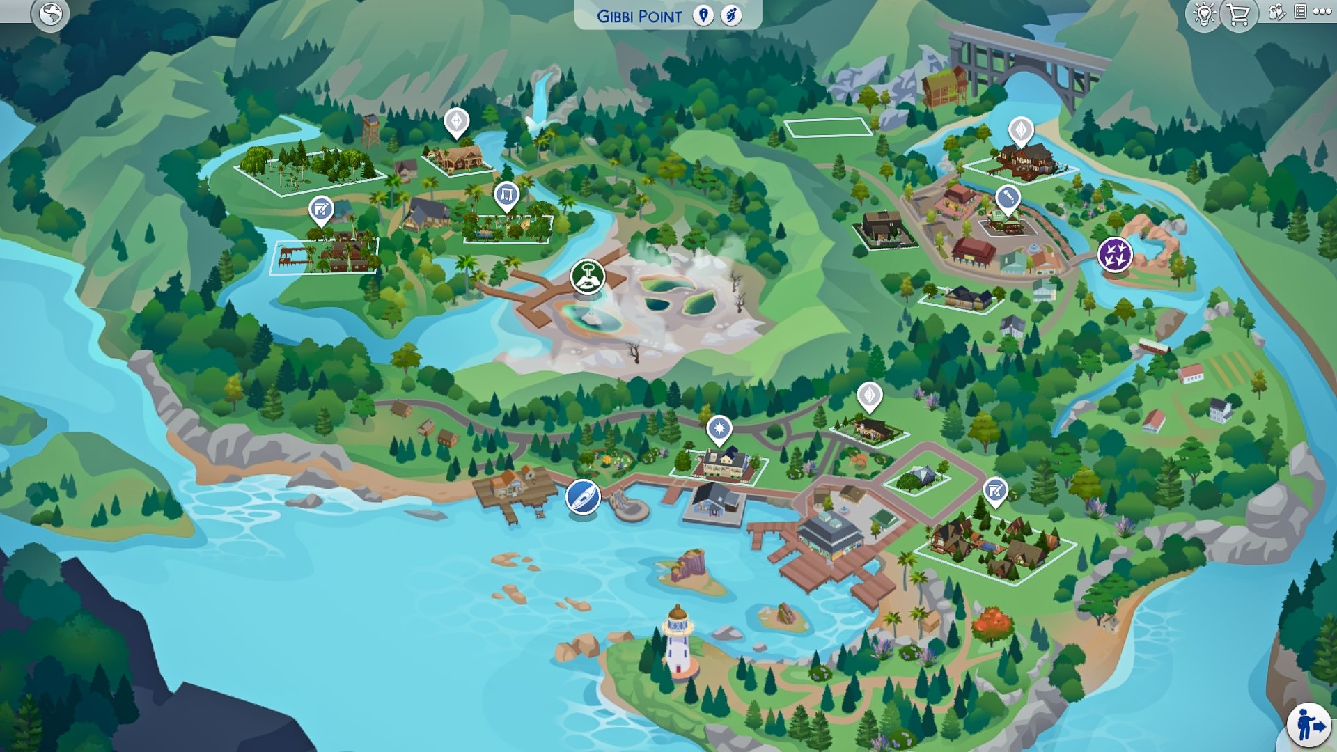 The Sims 4 Adventure Awaits: Gibbi Point World Overview