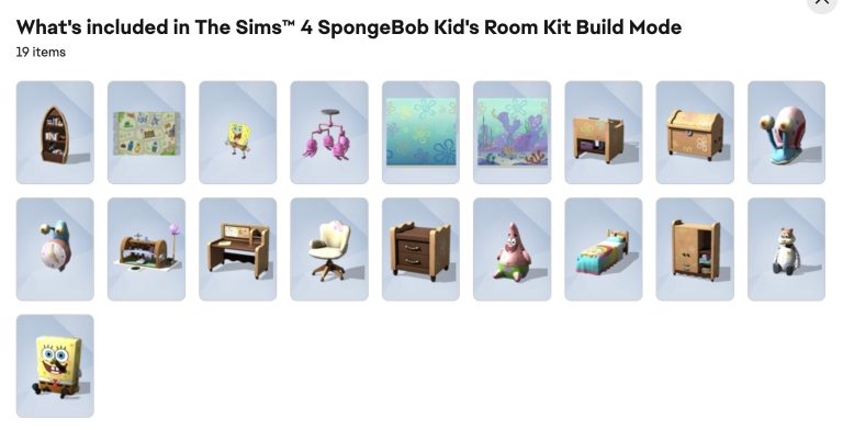 OUT NOW: Two New The Sims 4 SpongeBob Kits and a Bundle
