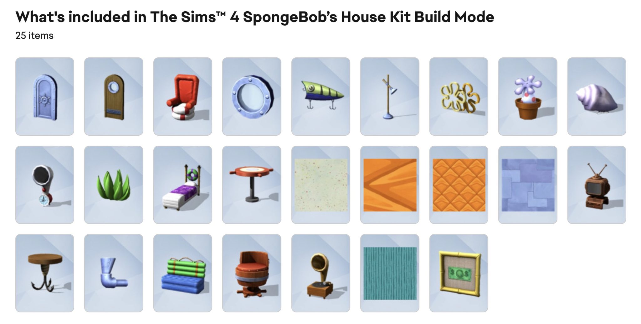 OUT NOW: Two New The Sims 4 SpongeBob Kits and a Bundle