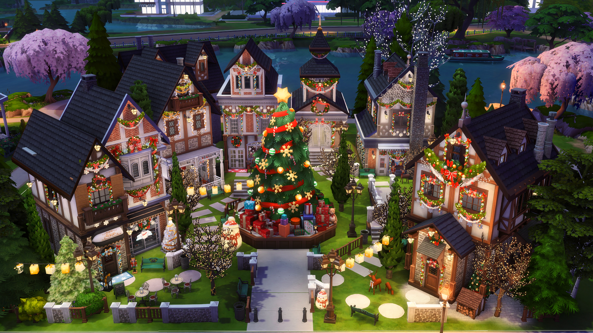 The Sims 4 Holiday Lots Gallery Spotlight: Winter Markets, Streets and ...