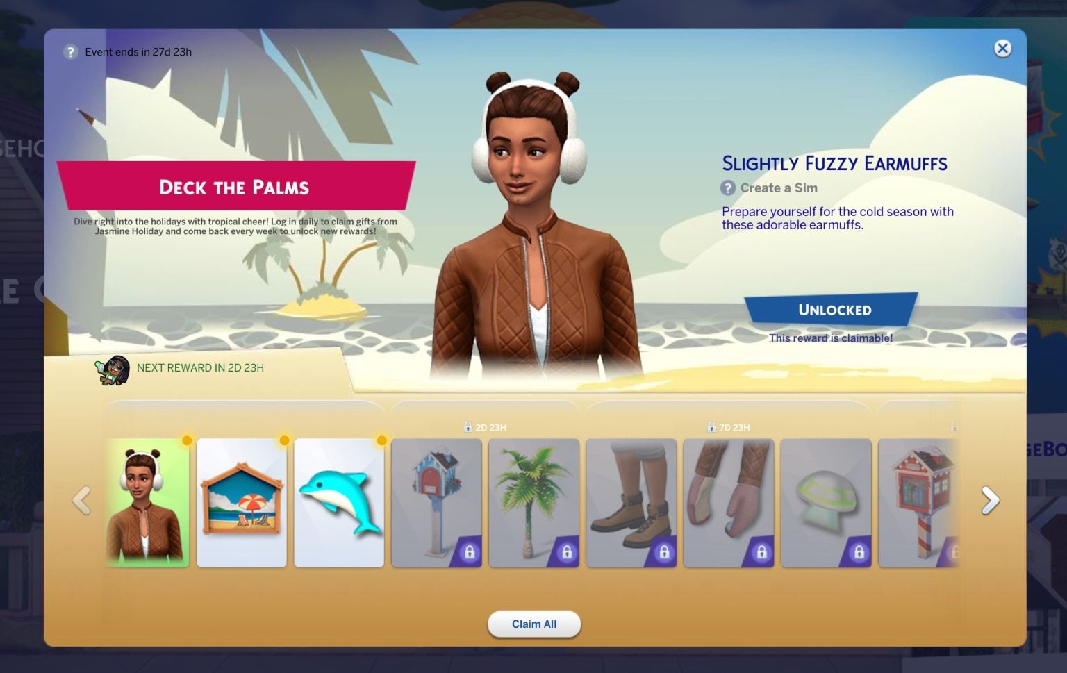 The Sims 4 Deck The Palms Live Event Has Begun!