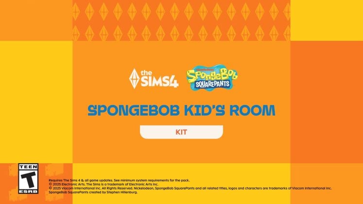 OUT NOW: Two New The Sims 4 SpongeBob Kits and a Bundle