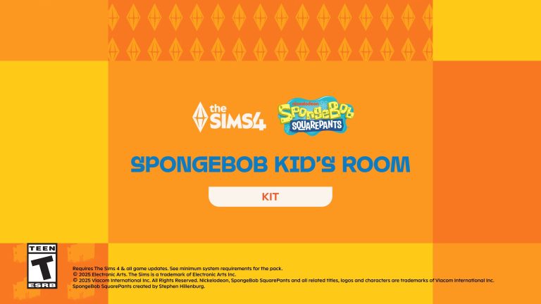 OUT NOW: Two New The Sims 4 SpongeBob Kits and a Bundle
