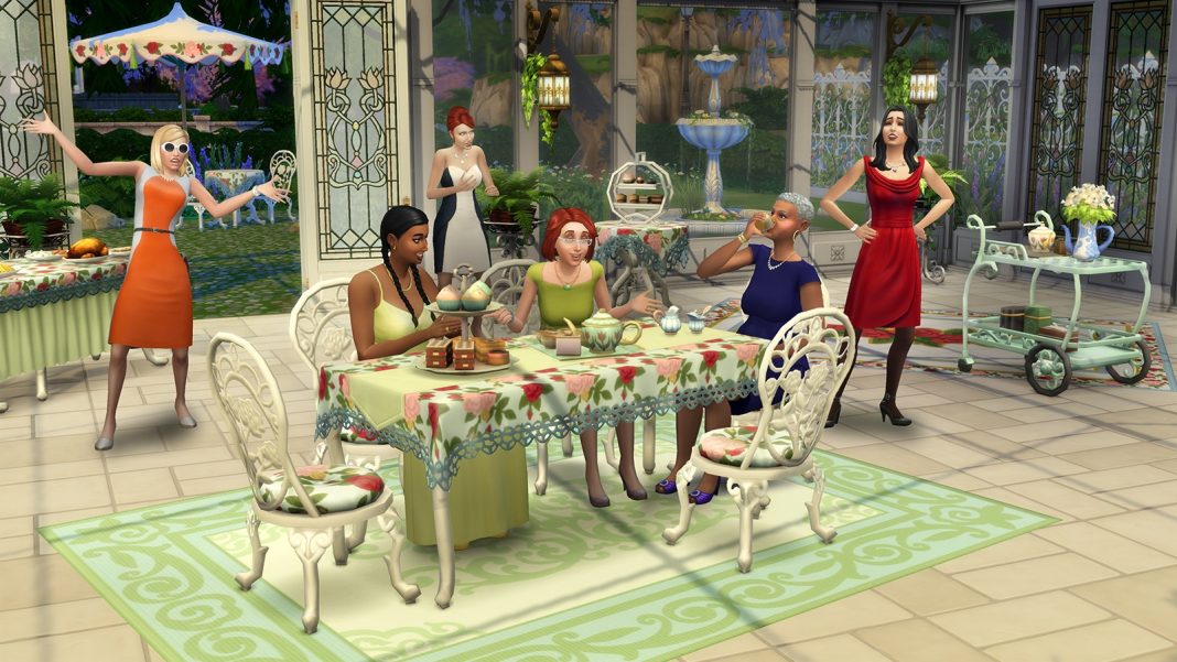 The Sims 4 Kits Items Preview: Tea Time Solarium and Silver Screen