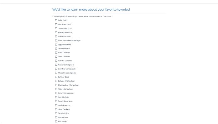 Official Survey on The Sims 4 Townies: Which Sims Deserve More Content ...