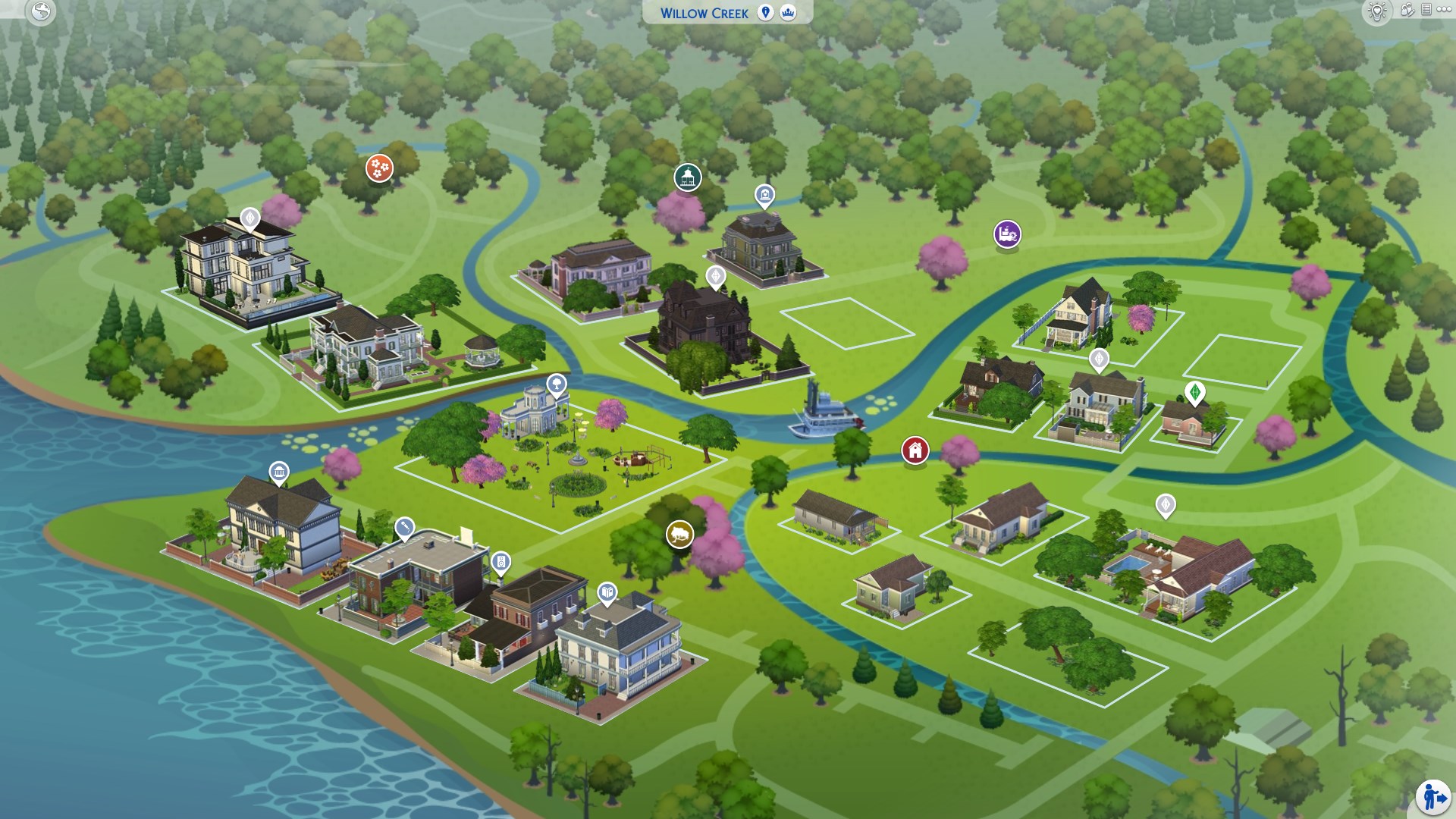 The Sims 4 Lot Replacements Mod Overview: Base Game Worlds Revamped