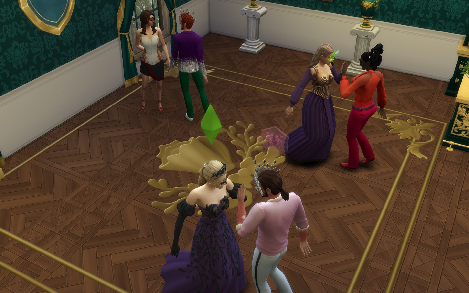 Hosting the Perfect Gold Grand Ball in The Sims 4 Royalty & Legacy