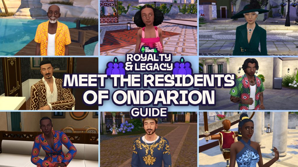 Meet The Residents of Ondarion: The Sims 4 Royalty & Legacy Characters ...