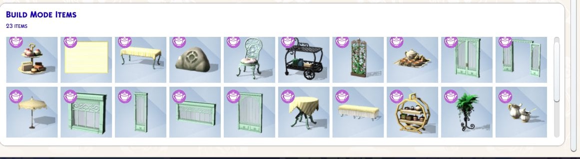 The Sims 4 Kits Items Preview: Tea Time Solarium and Silver Screen