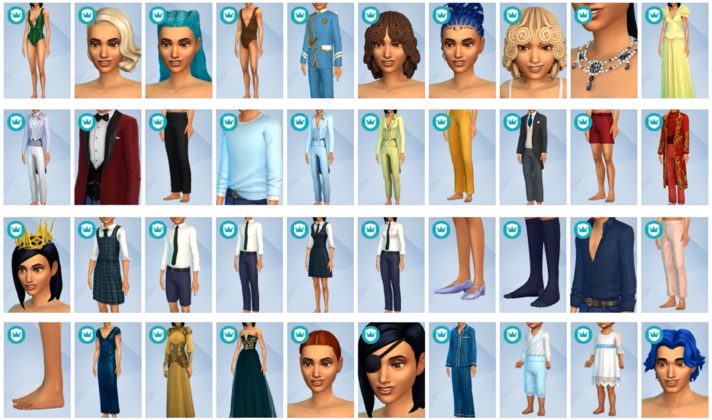 The Sims 4 Royalty & Legacy Items: Full CAS and Build Objects Preview