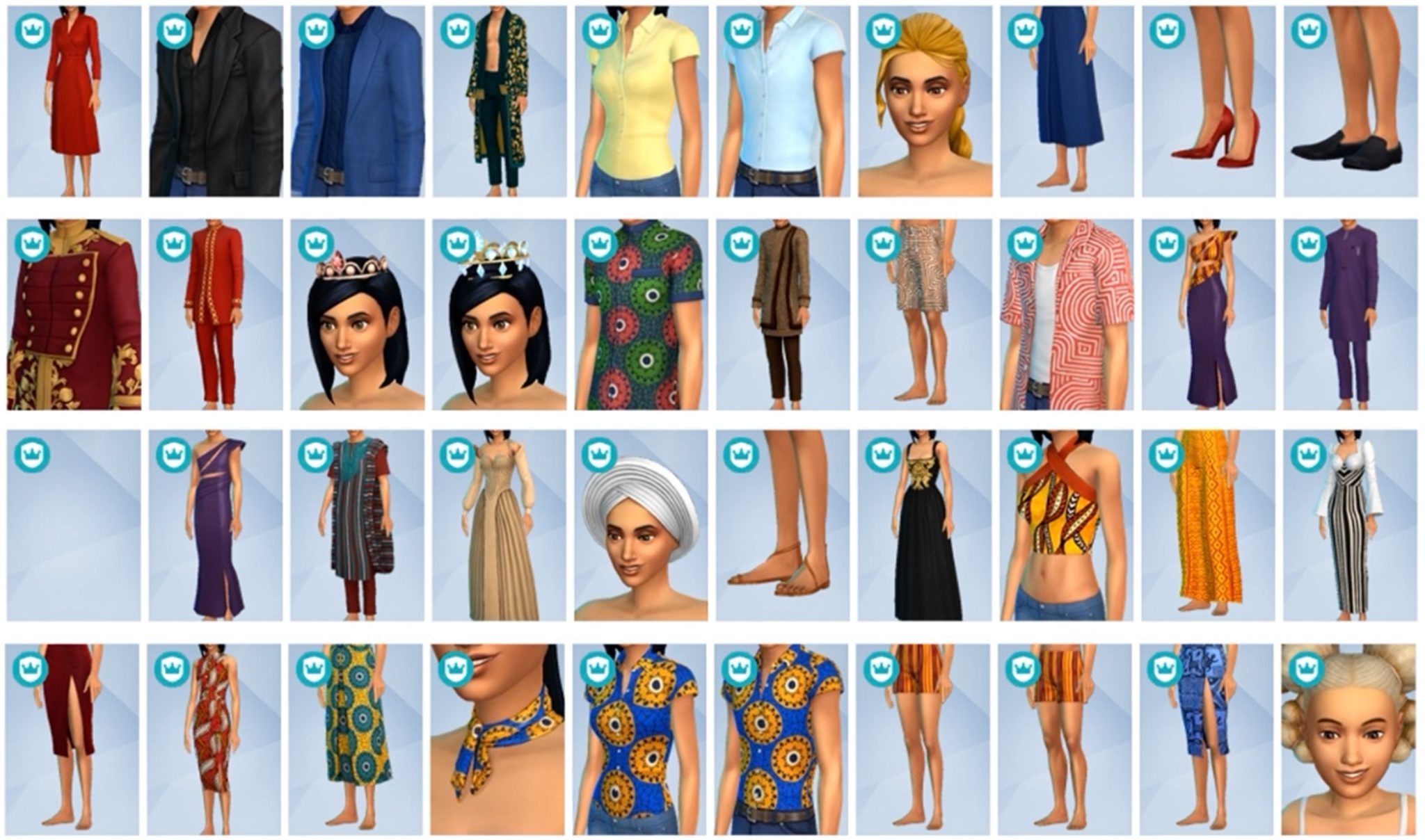 The Sims 4 Royalty & Legacy Items: Full CAS and Build Objects Preview