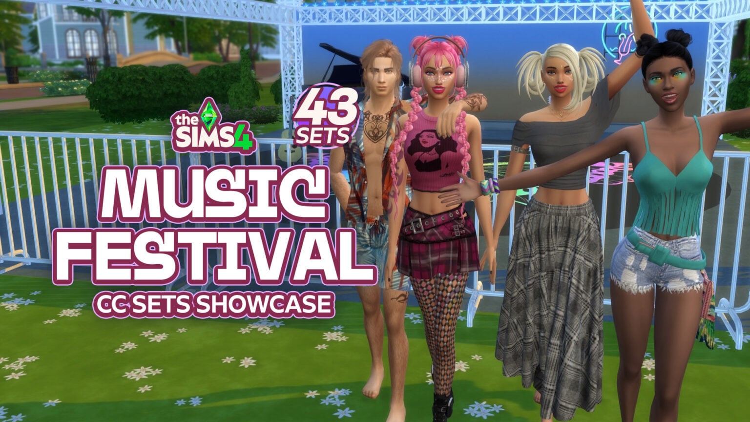 The Sims 4 Music Festival CC: 43 Euphoric Pieces You Need For Simchella ...