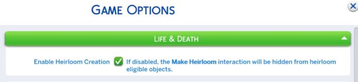 Guide to The Sims 4 Wills and Heirlooms from Life & Death Expansion Pack