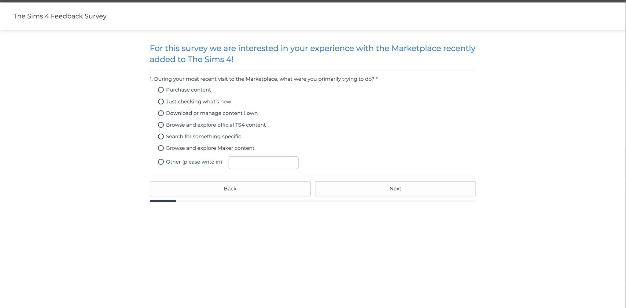 The Sims 4 Marketplace Official Survey: Share Your Opinion With EA